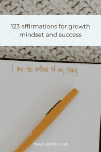 123 Affirmations For Growth Mindset and Success