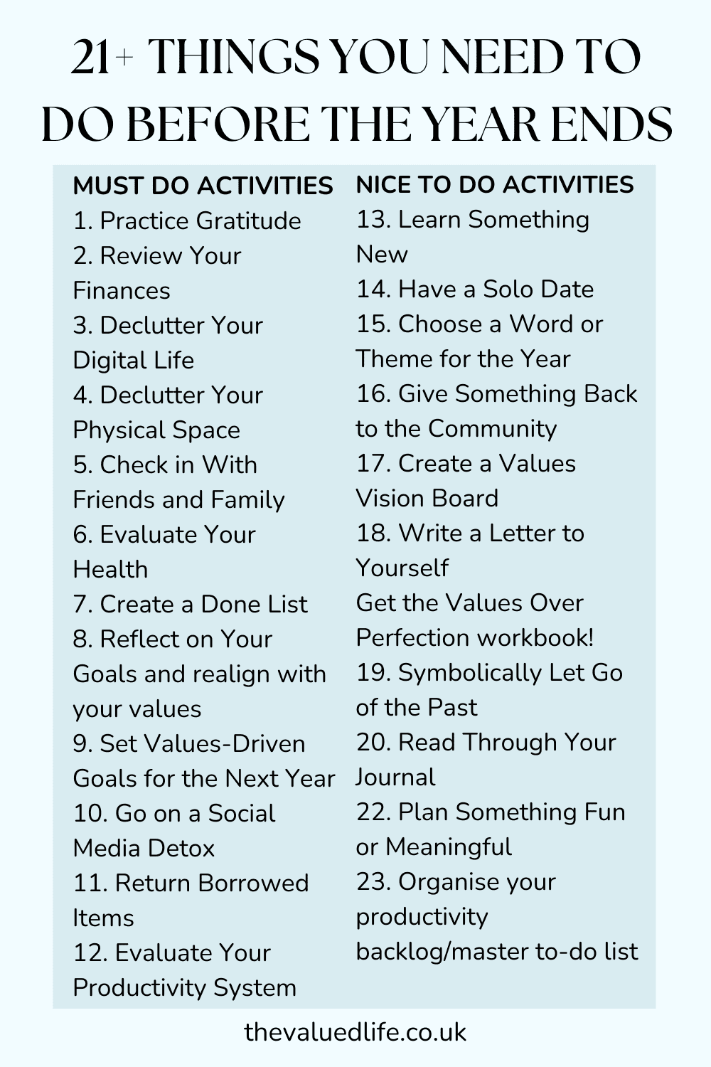 21+ Things You Should Do Before The End Of The Year